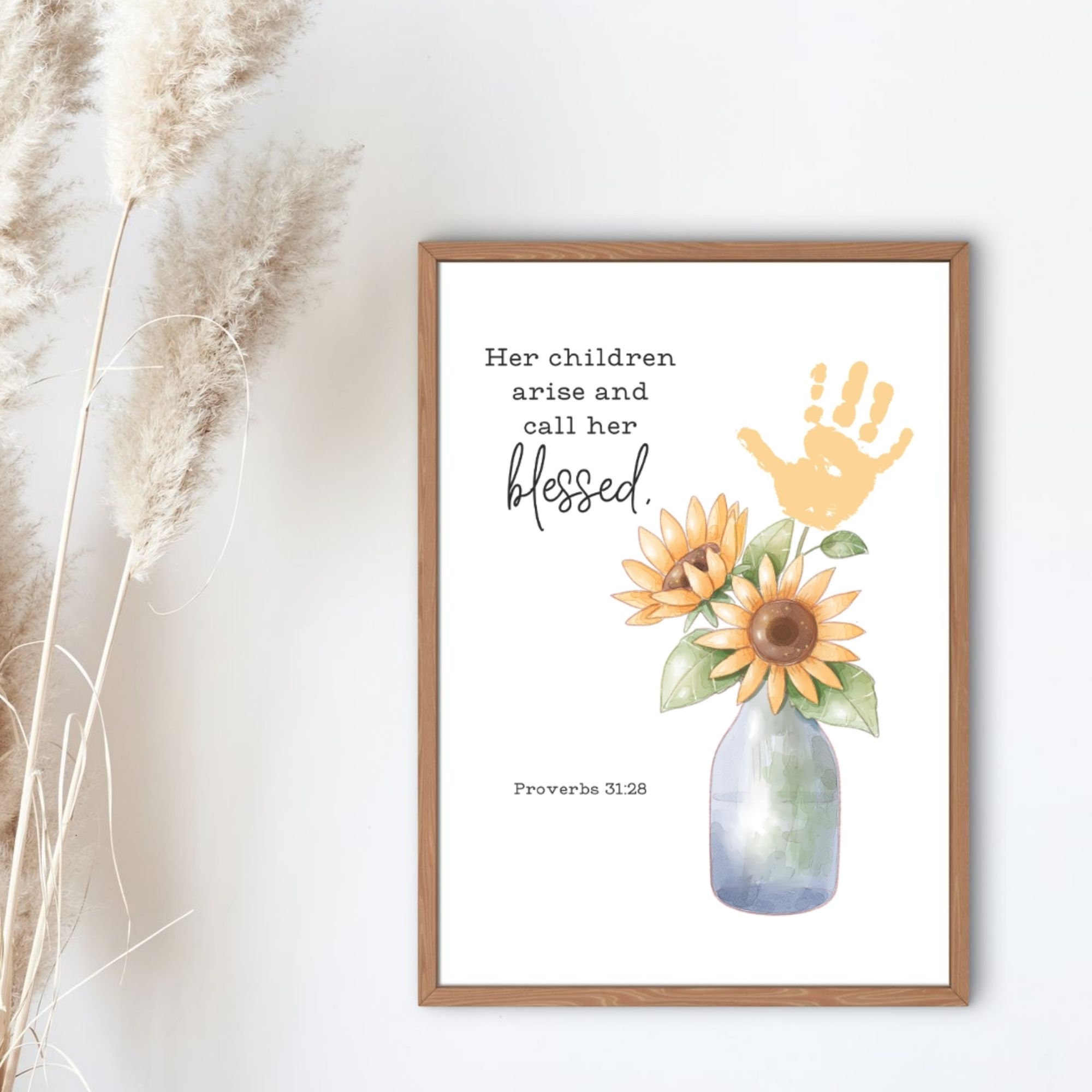 Handprint Mothers Day Craft for Preschooler, Kids Handprint Art ...