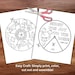Sunday School Psalm 100 Bible Lesson Coloring Wheel Craft Printable ...