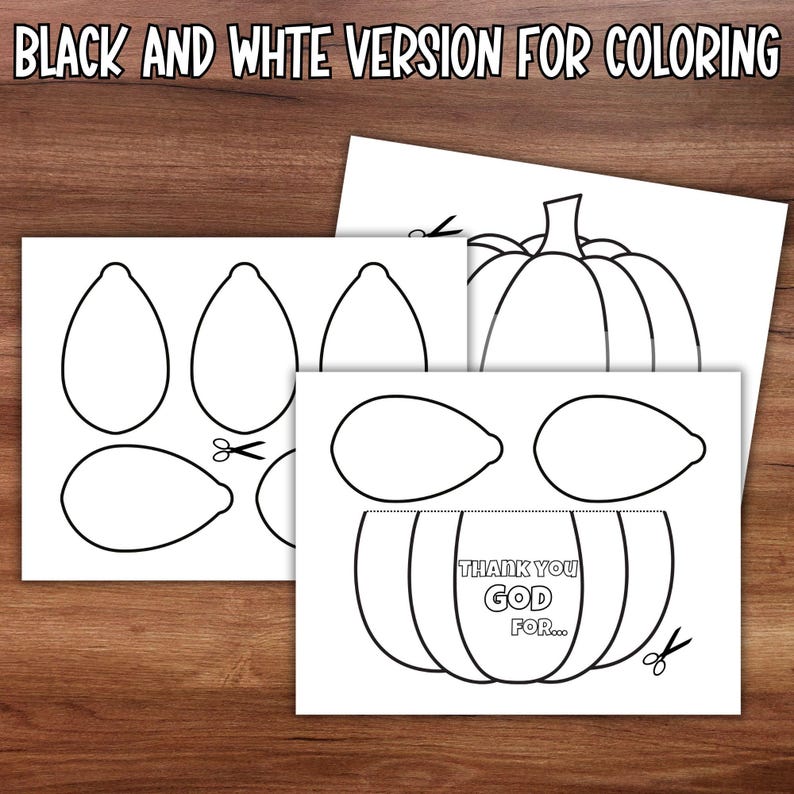 Thanksgiving Pumpkin Craft, Sunday School Give Thanks Activity ...