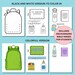 Back to School Bible Lesson Craft, Backpack Blessing Printable Sewing ...