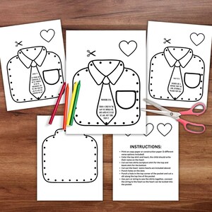 Fathers Day Sunday School Craft Printable Kids Bible Lesson Activity ...