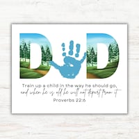 Father's Day Handprint Art, Fathers Day Handprint Craft, Fathers Day ...