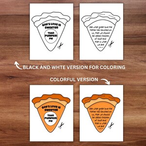 Thanksgiving Fall Christian Bible Verse Coloring Activity God's Love is ...