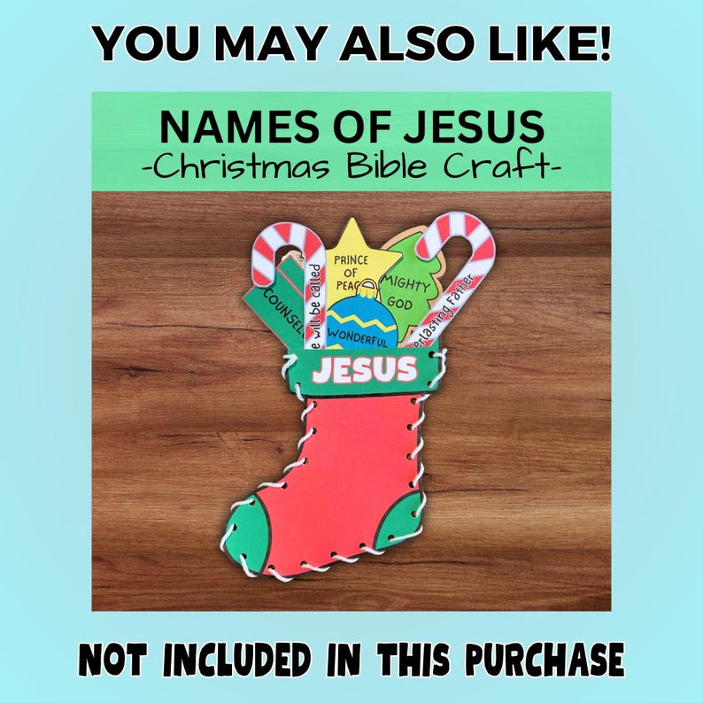 Christmas Bible Story Craft for Kids, Birth of Jesus Nativity Sunday ...