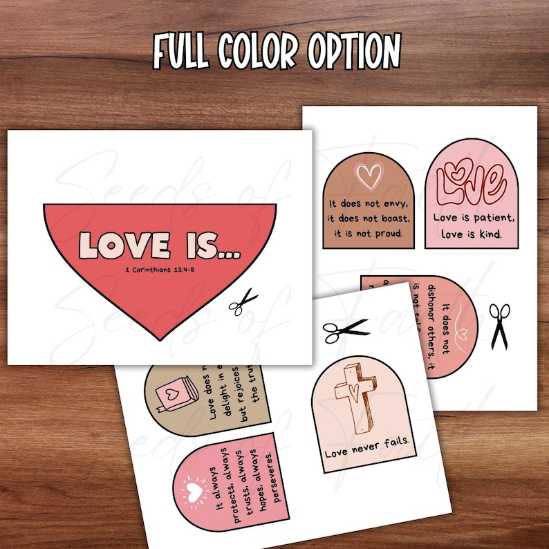 Christian Valentine’s Day Bible Lesson Pocket Craft, Corinthians 13 ...