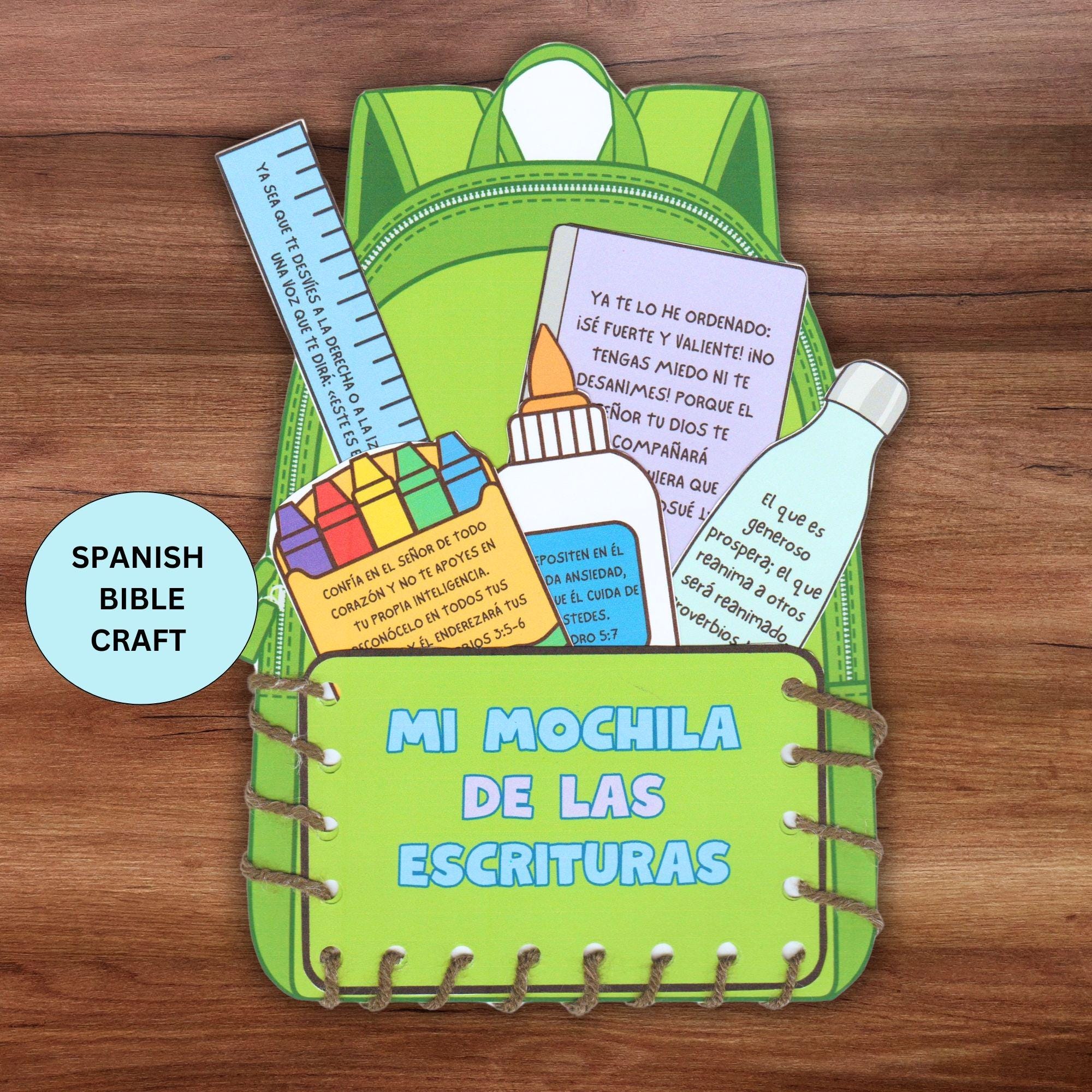 Spanish Bible Lesson Craft Printable, Actividad De Manualidades Para La ...