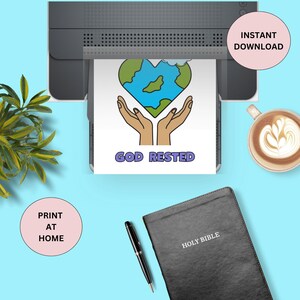 7 Days of Creation Bible Story Posters Sunday School Christian ...