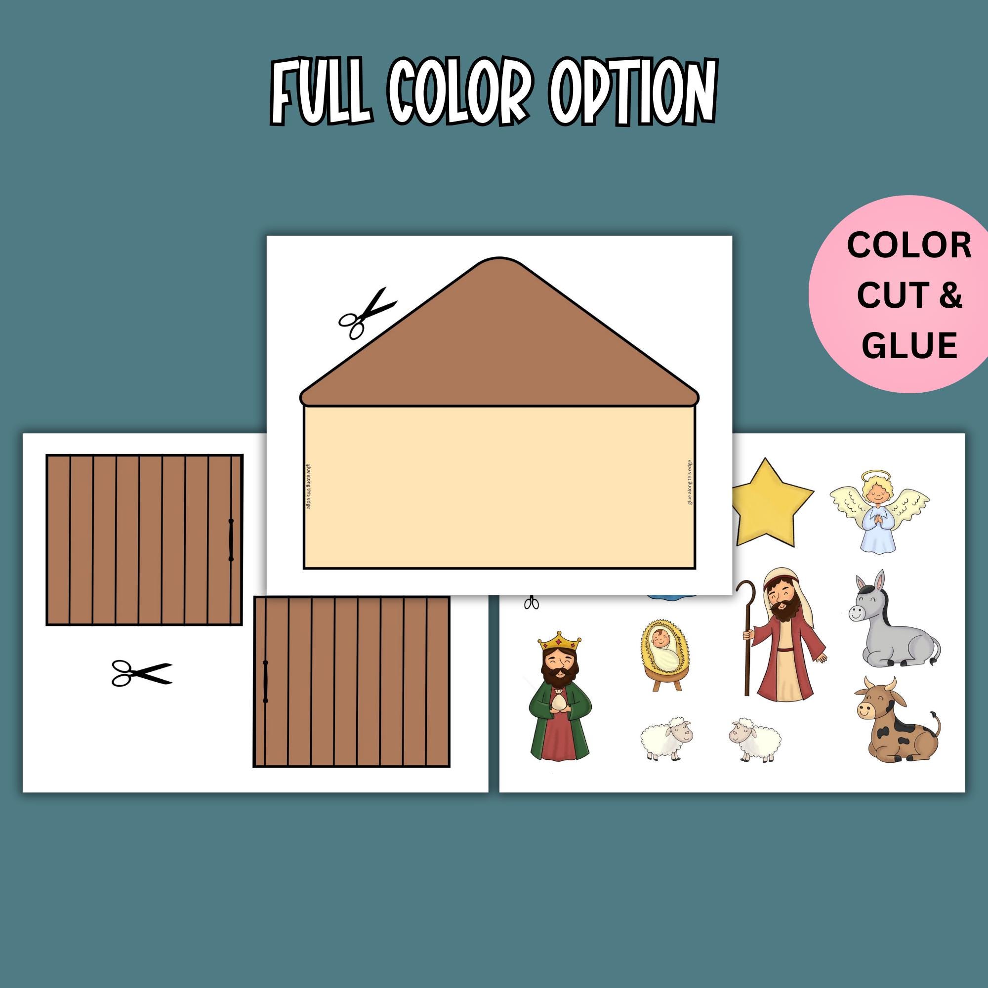 Christmas Nativity Birth of Jesus Bible Story Craft, Baby Jesus is Born ...