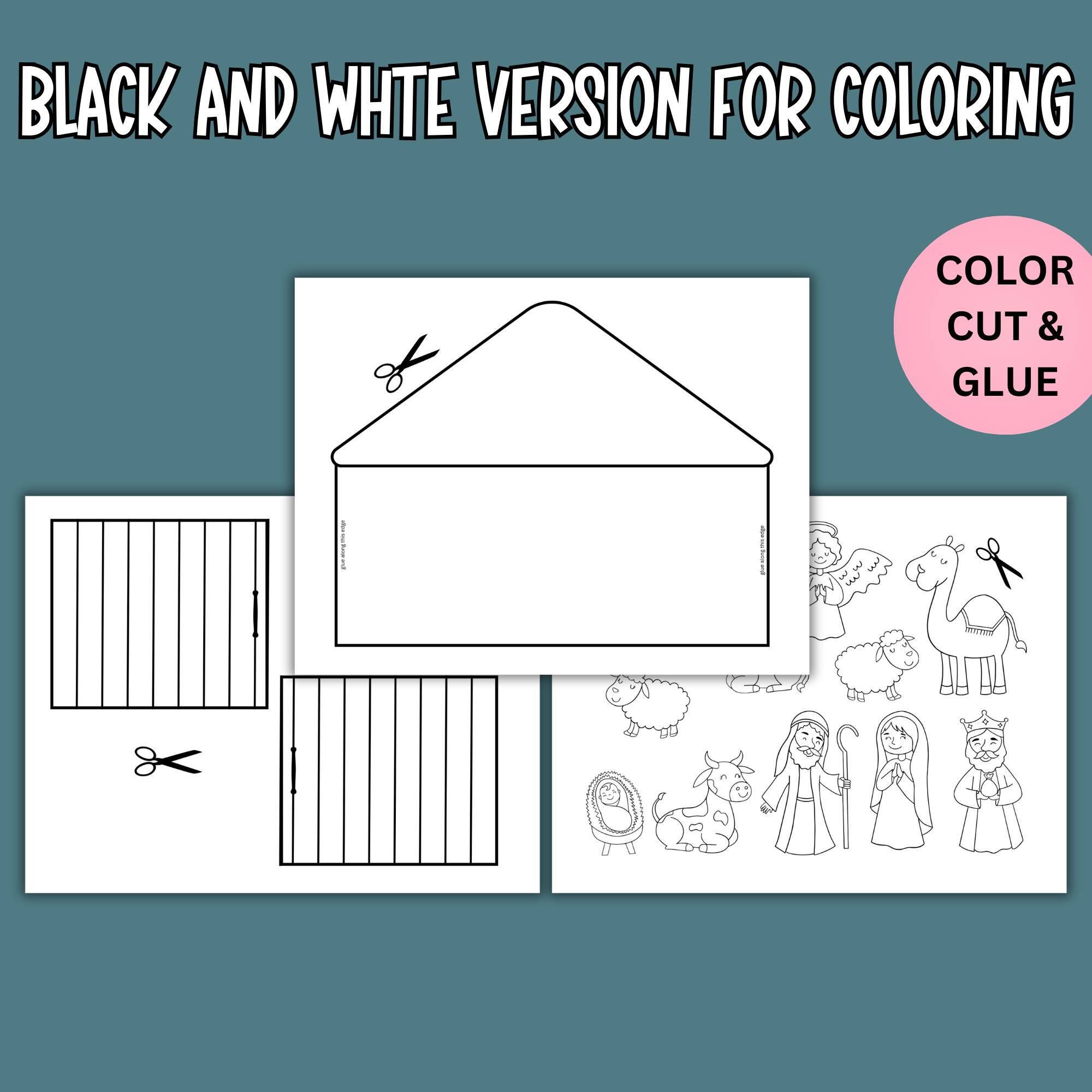 Christmas Nativity Birth of Jesus Bible Story Craft, Baby Jesus is Born ...