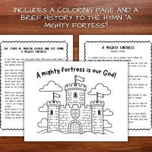 Martin Luther A Mighty Fortress Reformation Sunday School Activity, 3D ...