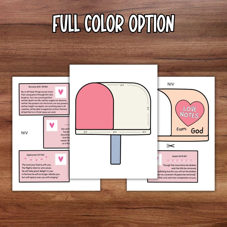 Christian Valentine’s Day Craft, Religious Love Notes Mailbox, Sunday ...