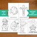 John 3:16 Mini Coloring Book Craft, Kids Sunday School Activity, Bible ...