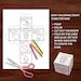 Sunday School Coloring Cube Craft Printable, Childrens Ministry ...