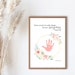 Mothers Day Bible Craft, Printable Mom Handprint Art, Christian Sunday ...