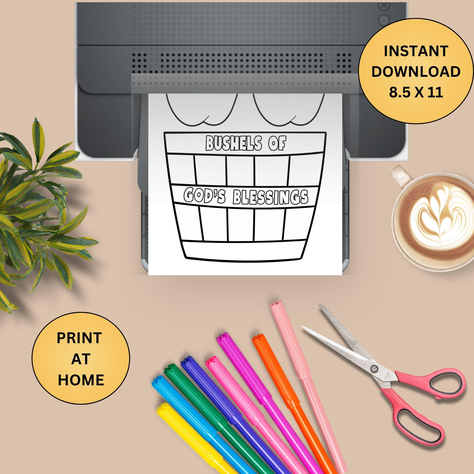 Fall Bible Craft Bundle, Printable Thanksgiving Crafts for Kids ...