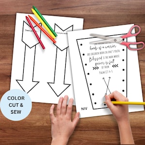 Father's Day Bible Craft, Psalm 127 Sunday School Scripture Coloring ...