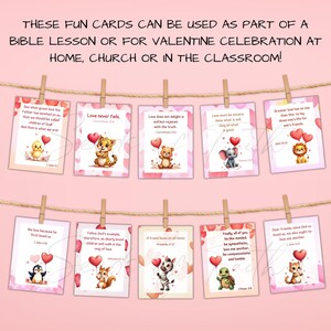 Christian Valentines Day Classroom Cards, Bible Verse Valentines Day ...