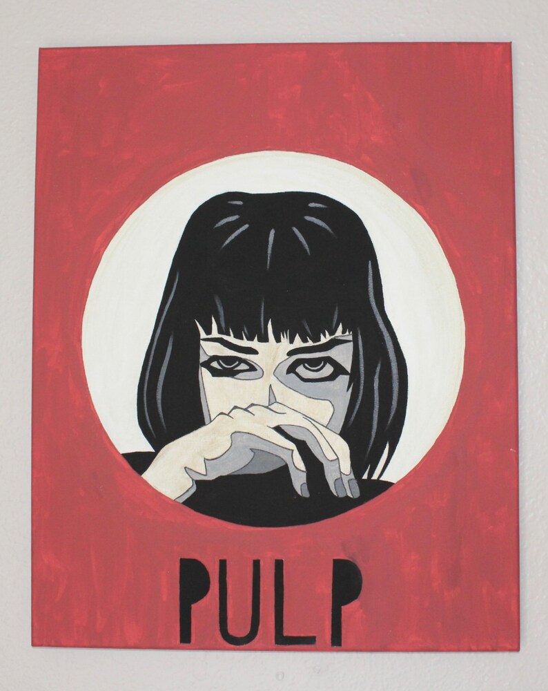 Pulp Fiction Painting - Etsy