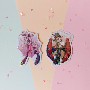 Hazbin Hotel Huskerdust Linked Charms and Stickers - Etsy