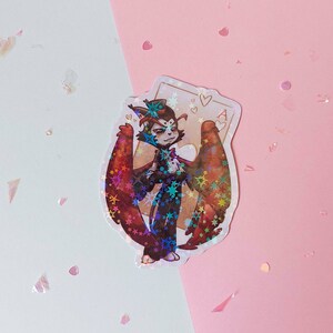 Hazbin Hotel Huskerdust Linked Charms and Stickers - Etsy