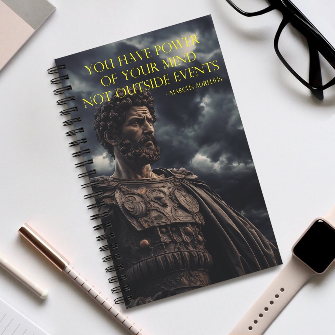 Stoicism Journal- Marcus Aurelius Book- Stoic Notebook Spiral Journal ...