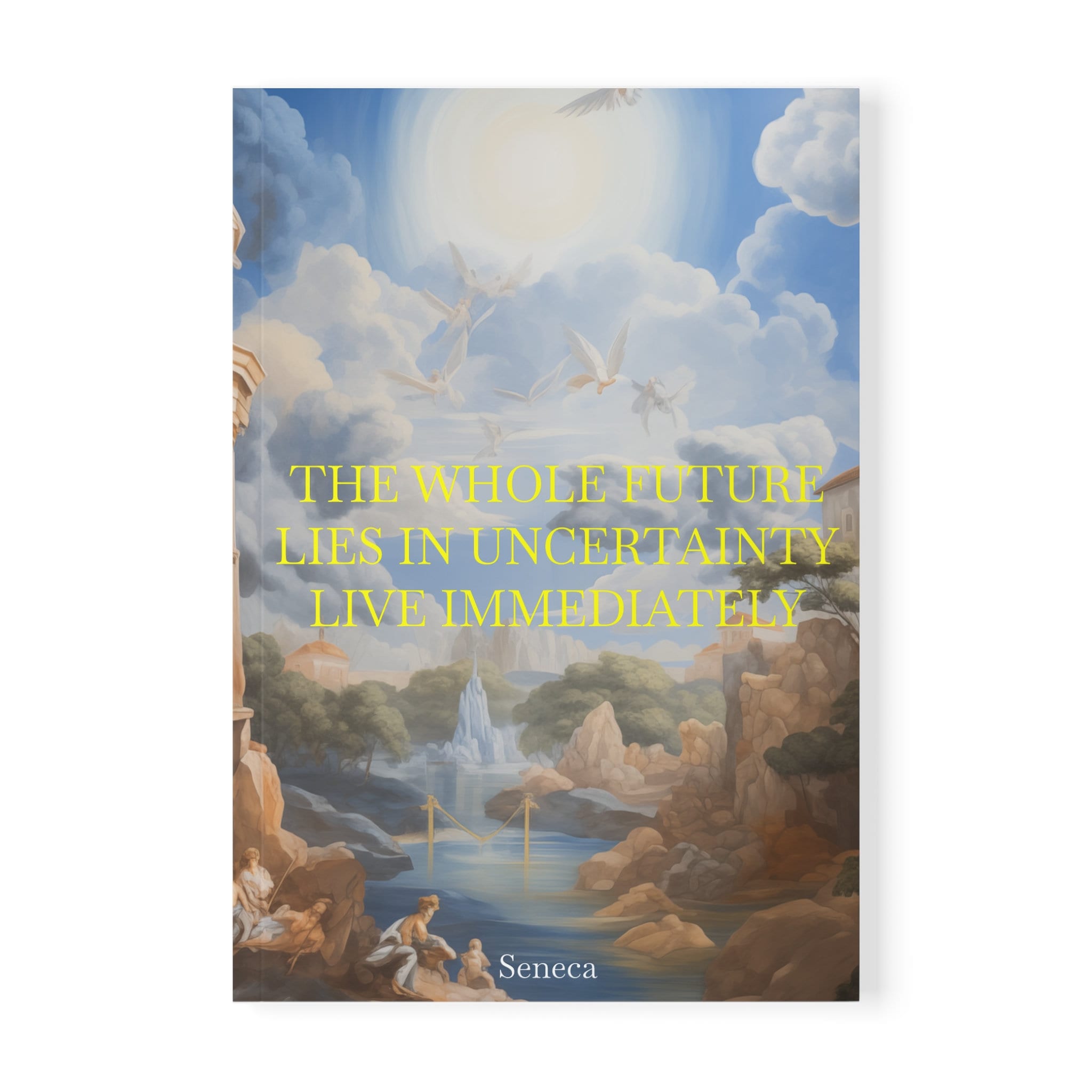 Stoicism Book- Seneca Quote Cover- Blank Lined Pages- Stoic Notebook ...