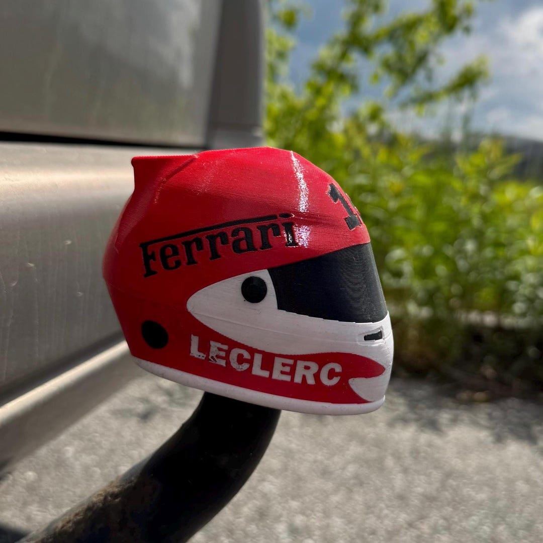 Charles Leclerc Ferrari F1 Helmet Replica Fan Art Tow Hitch Cover - Etsy