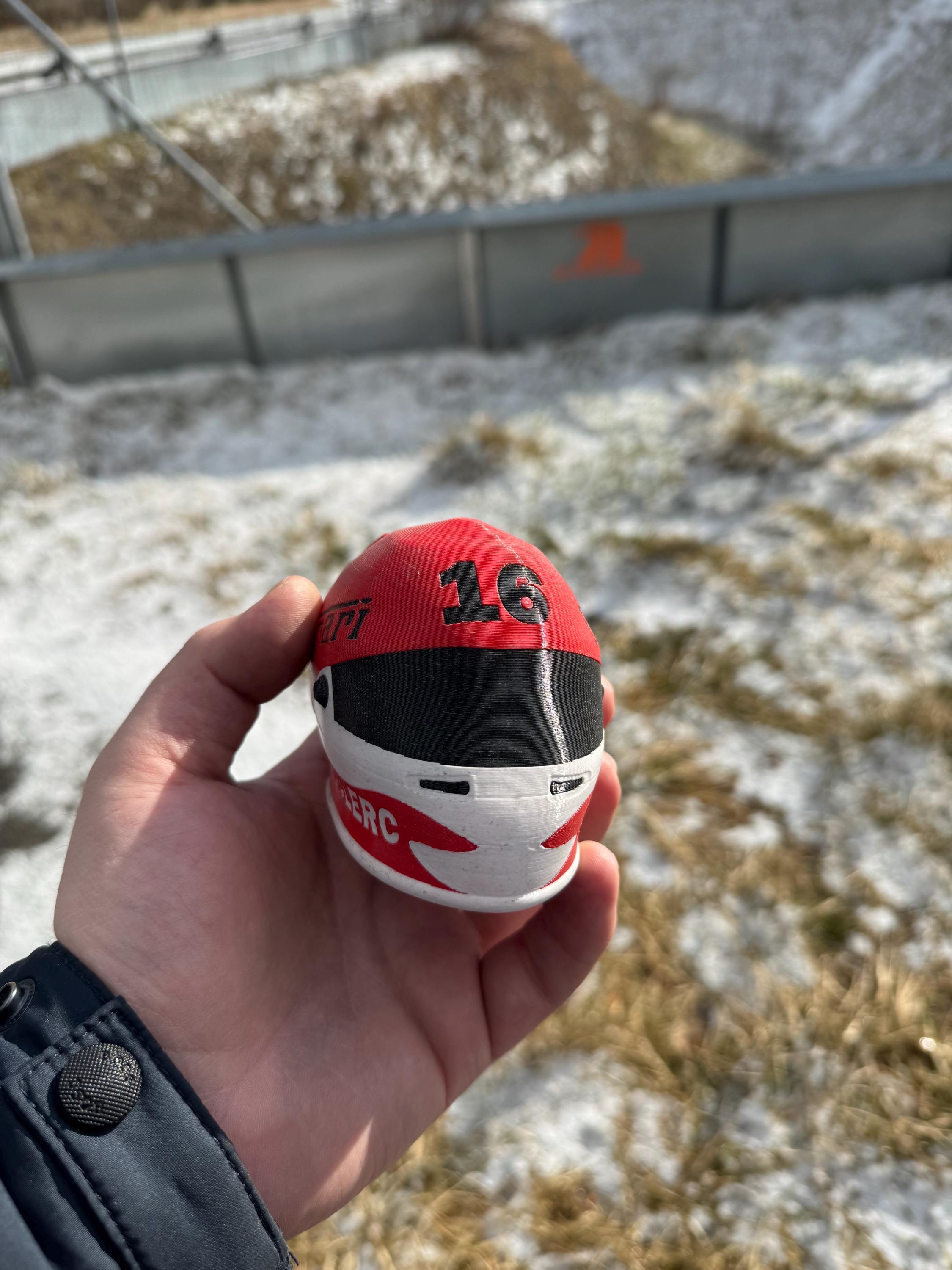 Charles Leclerc Ferrari F1 Helmet Replica Fan Art Tow Hitch Cover - Etsy