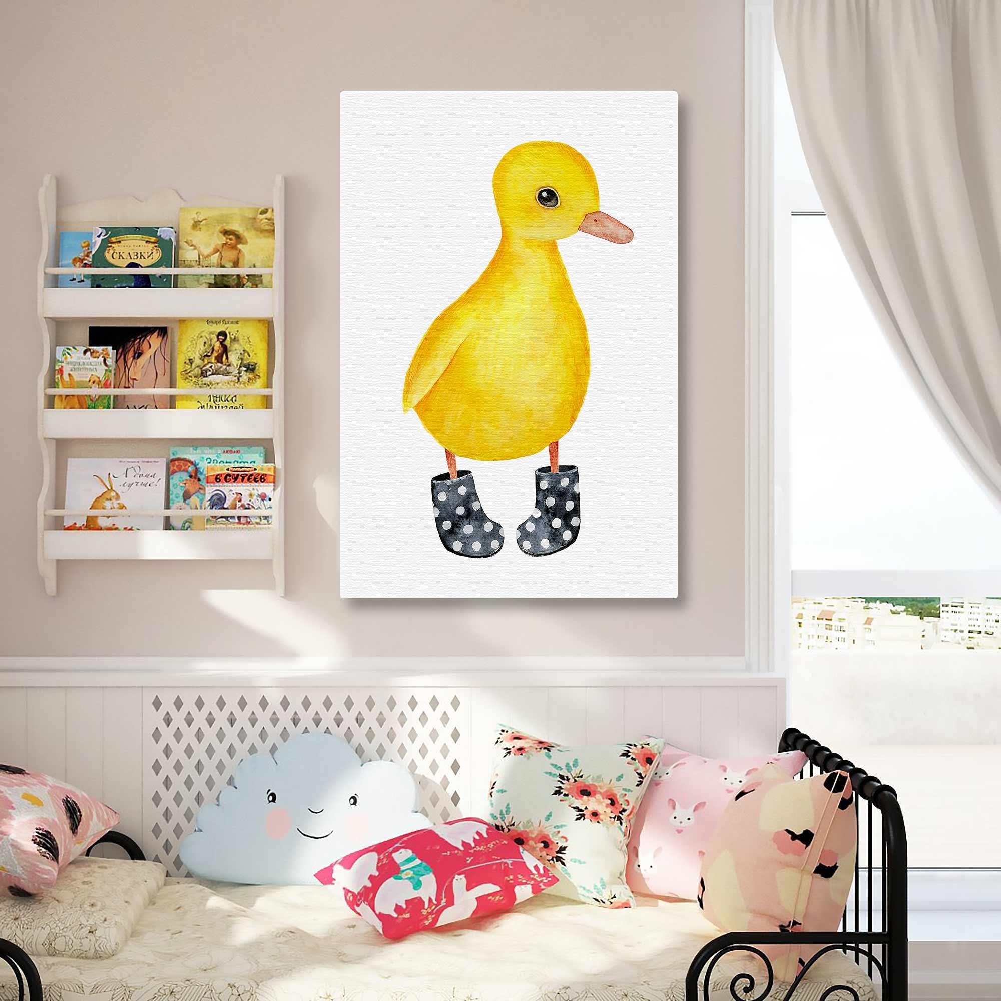 Oeuvre d'art murale bébé canard, décoration murale pour chambre d ...