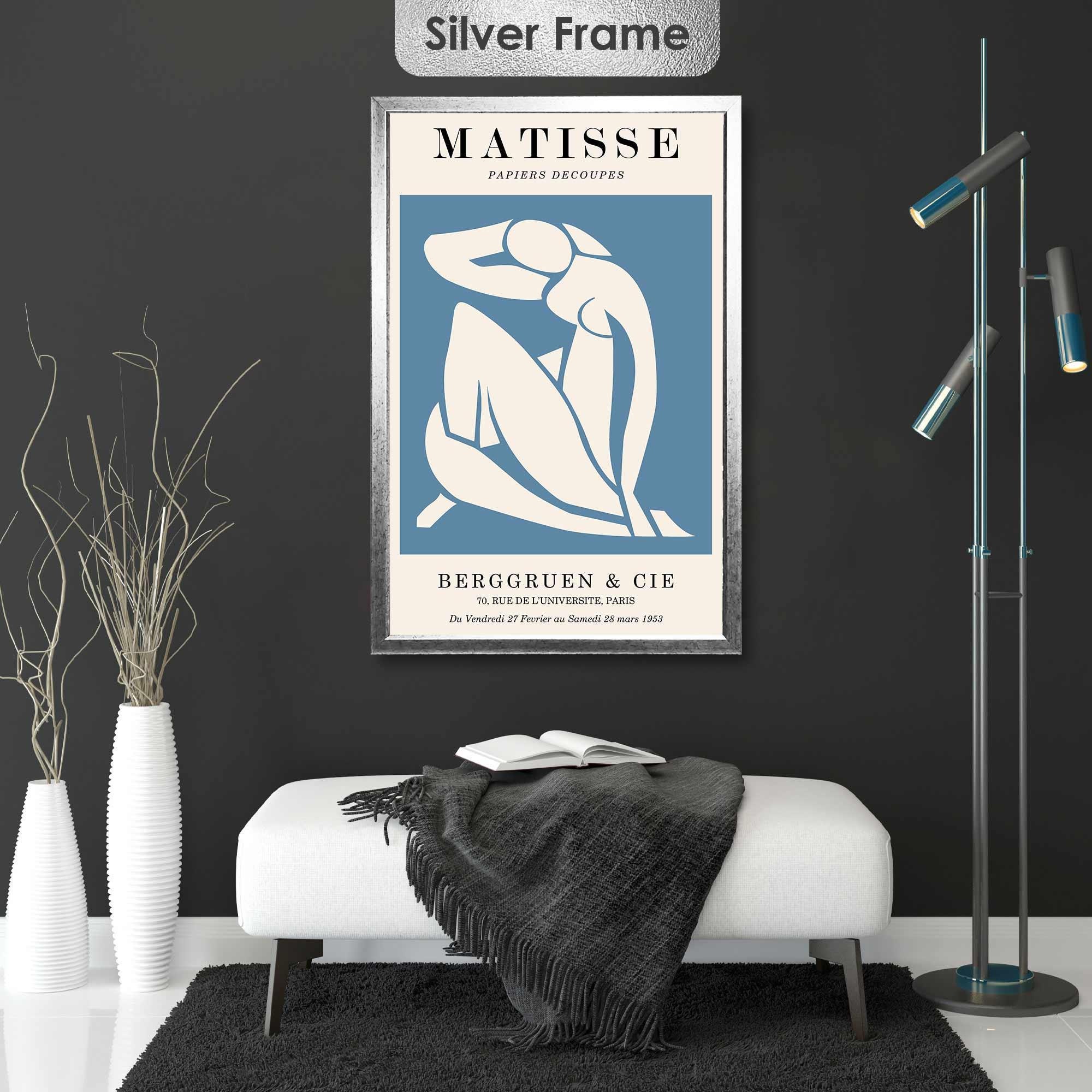 Décor mural Matisse nu, décor mural Matisse bleu, décor mural en toile ...