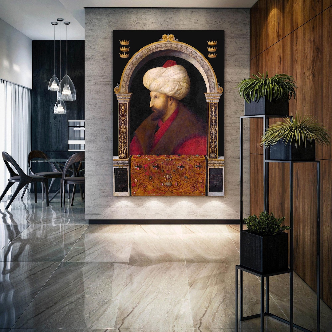 Fatih Sultan Mehmet Wall Art, Ottoman Sultans Wall Decor, Roll up ...