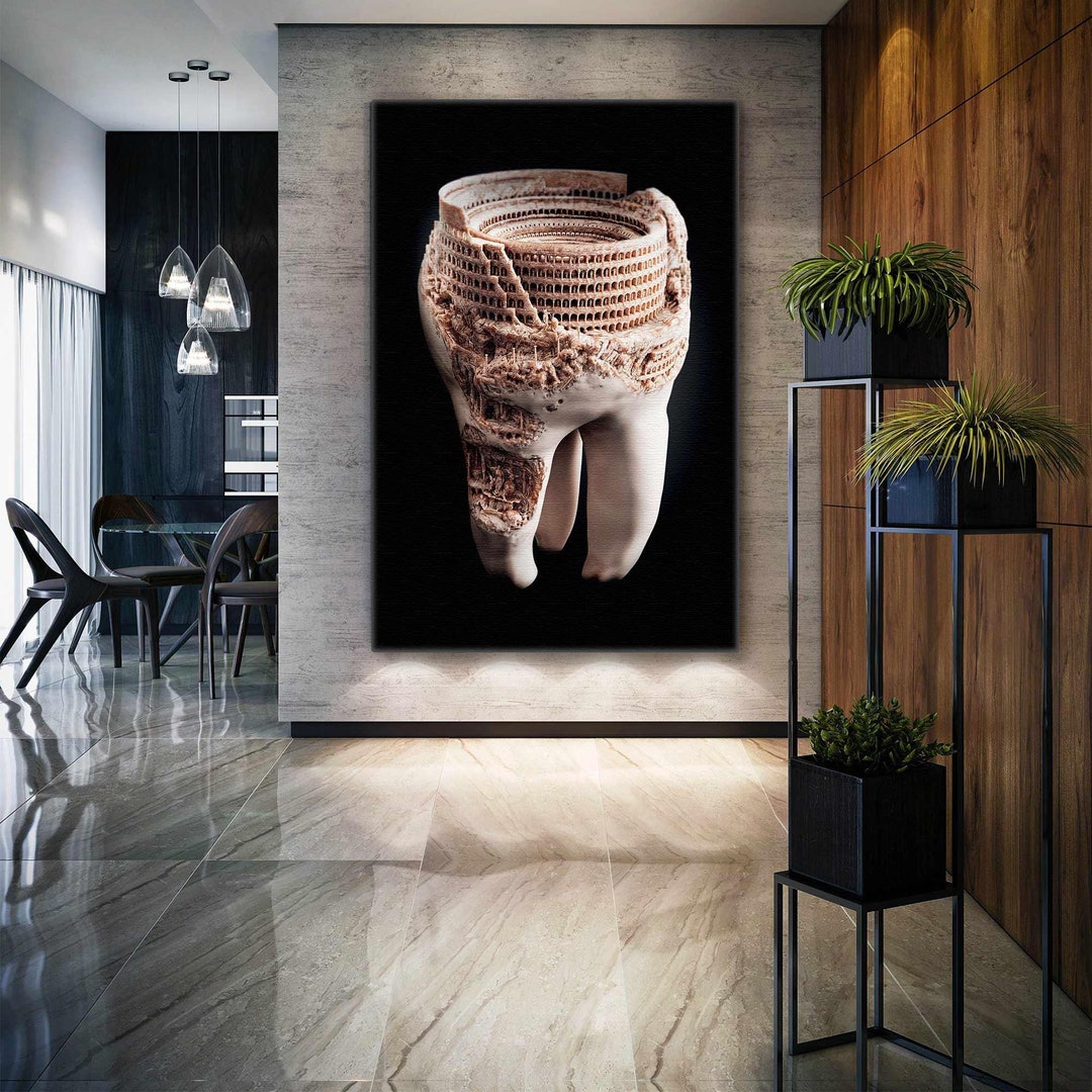 Dental Clinic Wall Art, Dentist Wall Decor, Tooth Wall Decor, Rome ...