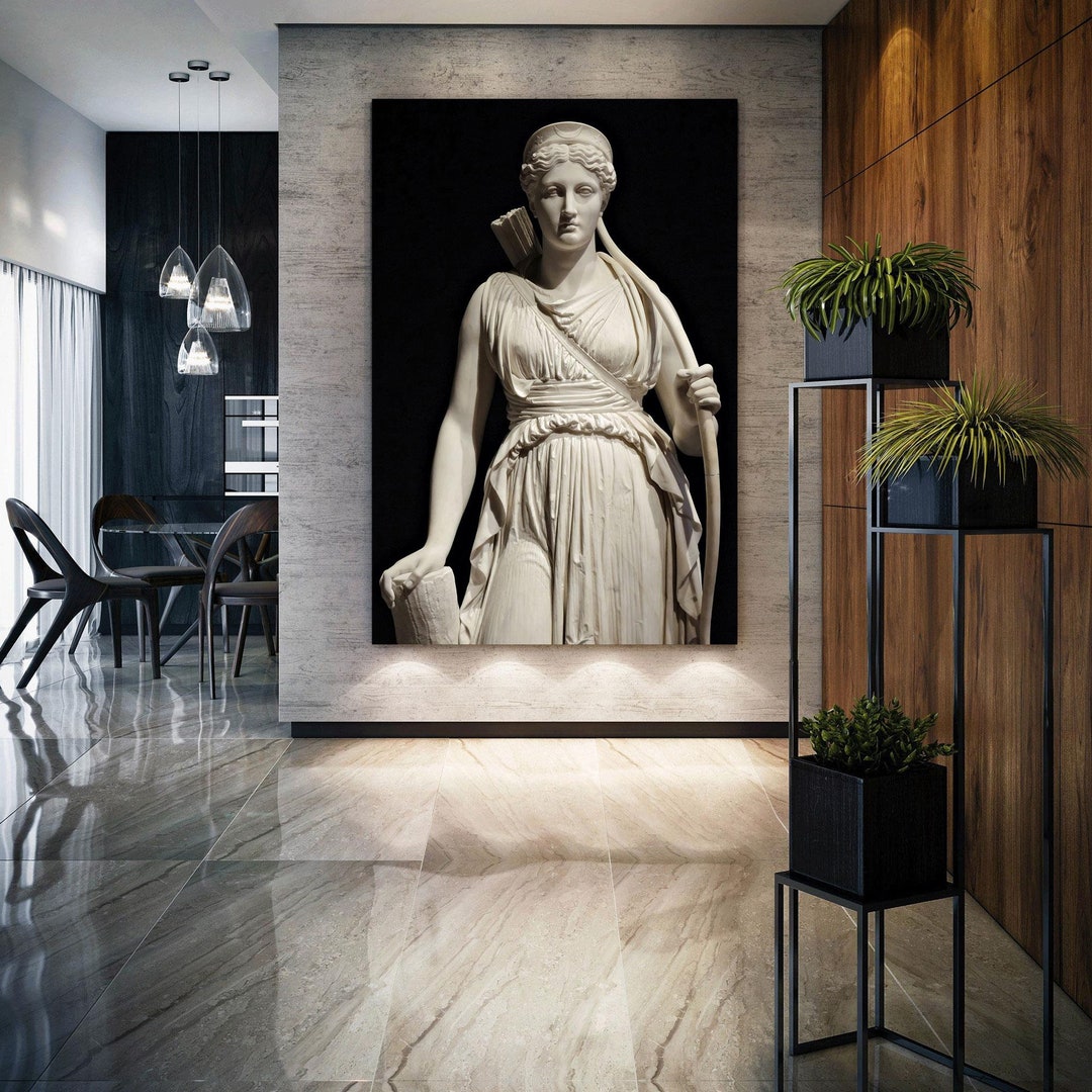 Artemis Wall Art, Déesse, Décoration murale de statue de mythologie ...