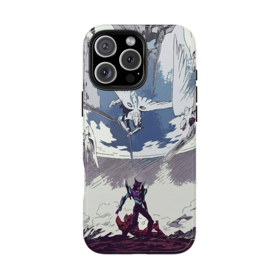 Anime Evangelion EVA 01 and EVA 02 Tough Phone Case, Eva Unit 01 Vs ...