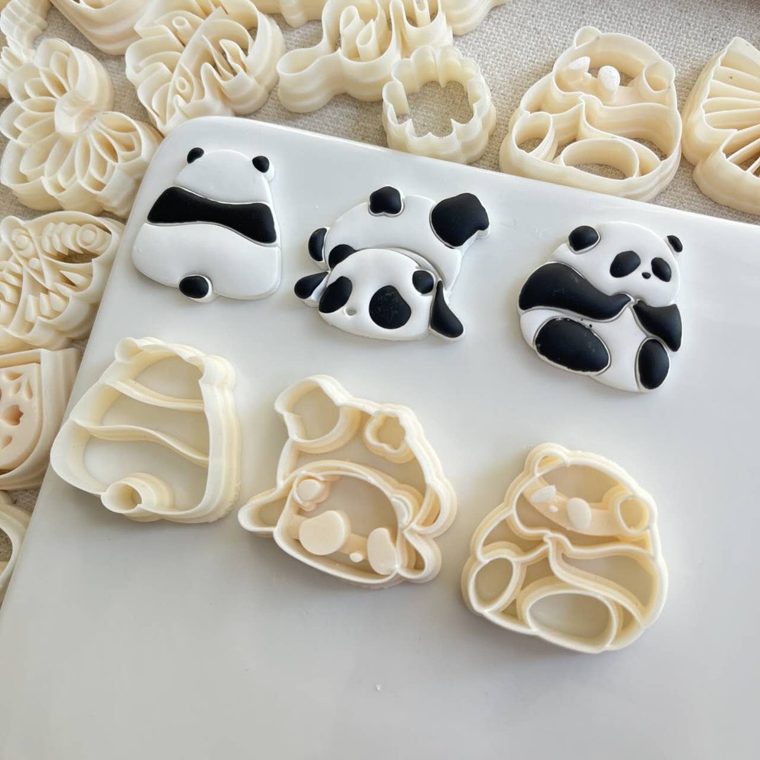 Panda Polymer Clay Cutter, Cute Animal Cutter, Embossing Cutter ...