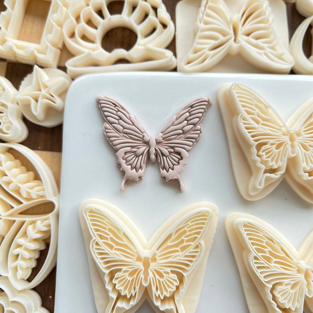 Polymer Clay Cutter Butterfly Cutter Embossing Cutter - Etsy