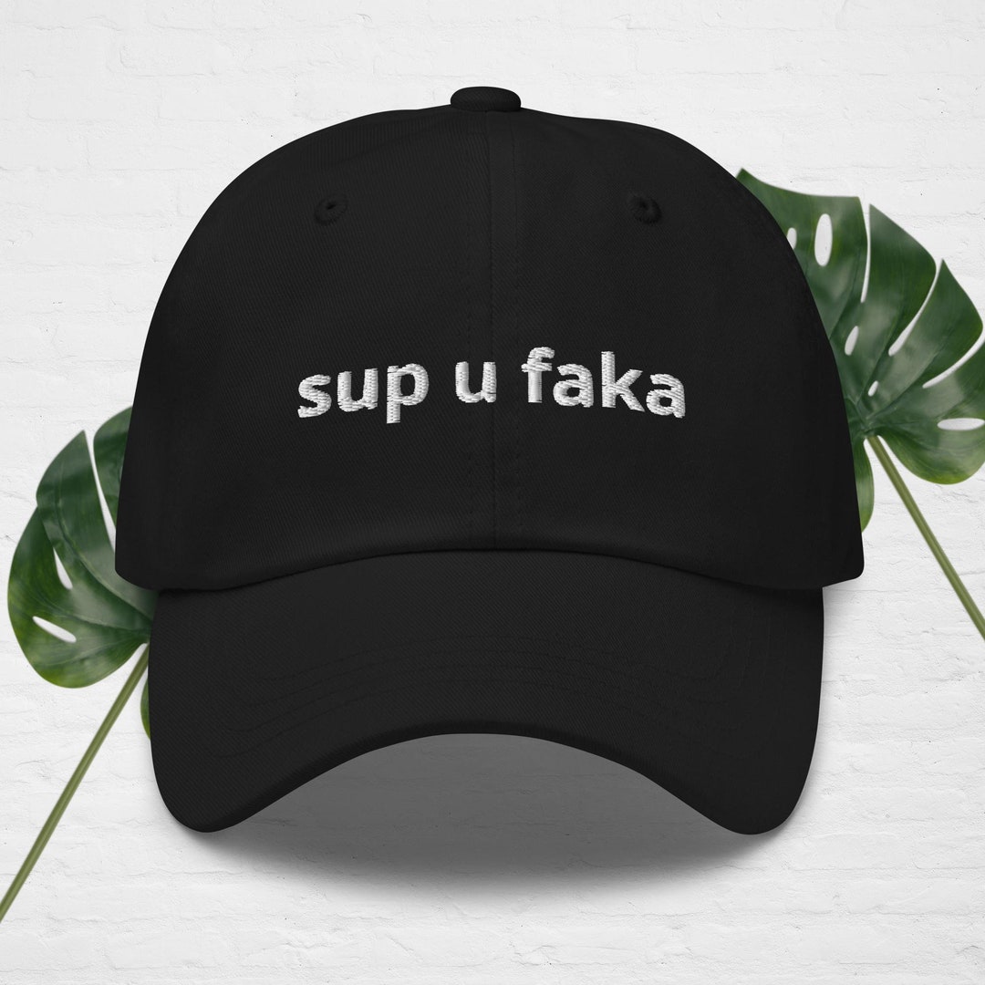 Sup U Faka - Dad Hat (white Embroidery) - Etsy