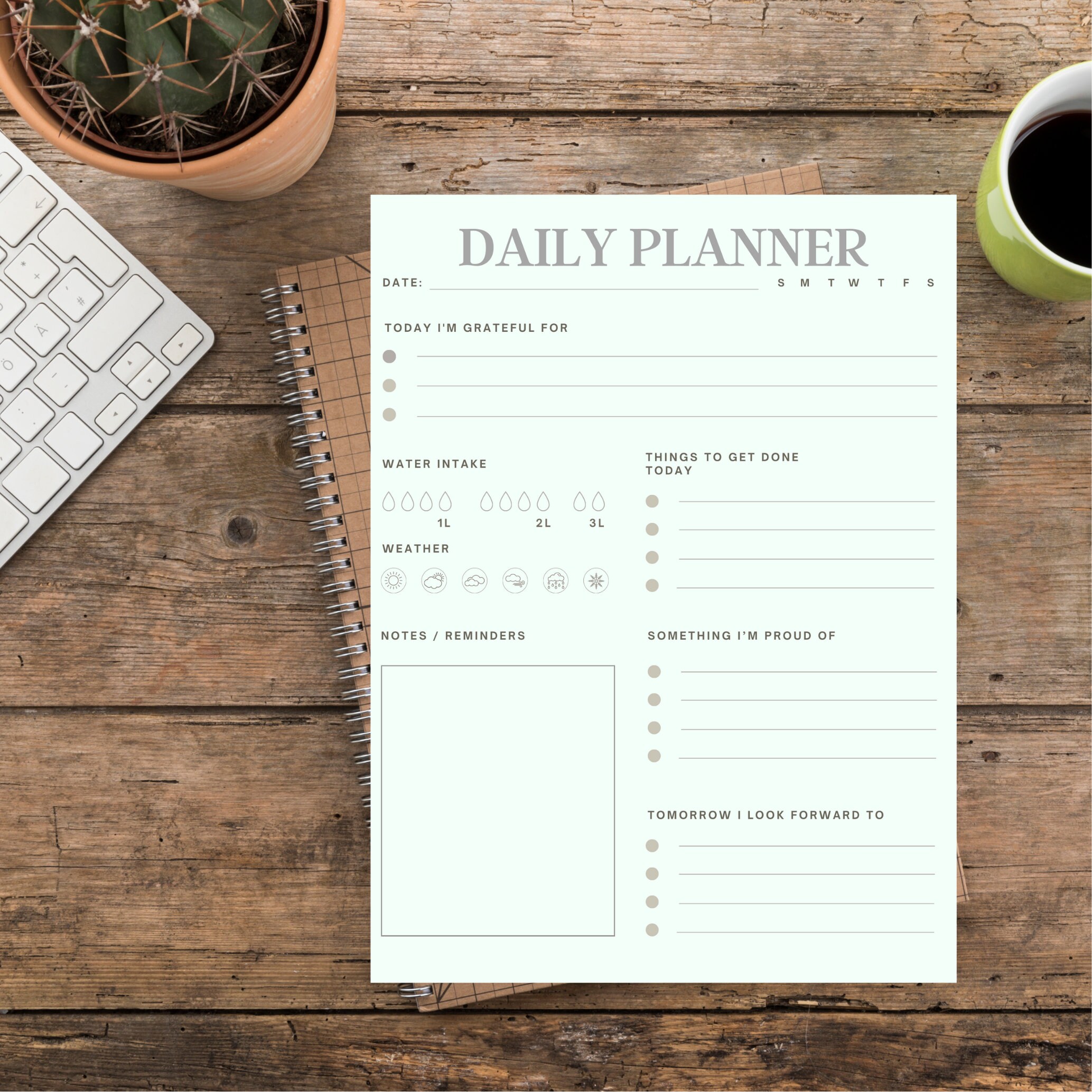 Printable Daily Organizer: Instant Download for Maximum Productivity - Etsy
