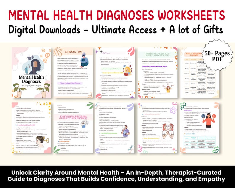 Mental Health Diagnoses, DSM-5/DSM-5TR, Dsm-5-tr Study Guide ...