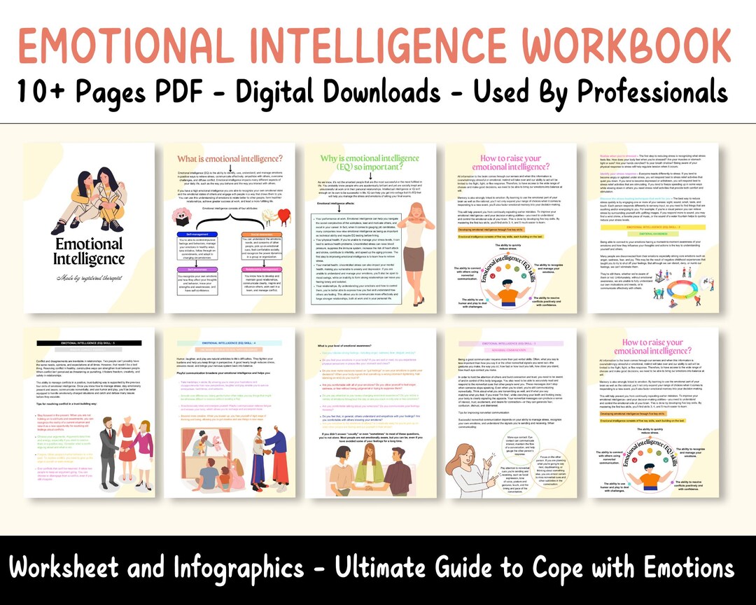 Emotional Intelligence Workbook: Self-awareness & Regulation (digital ...