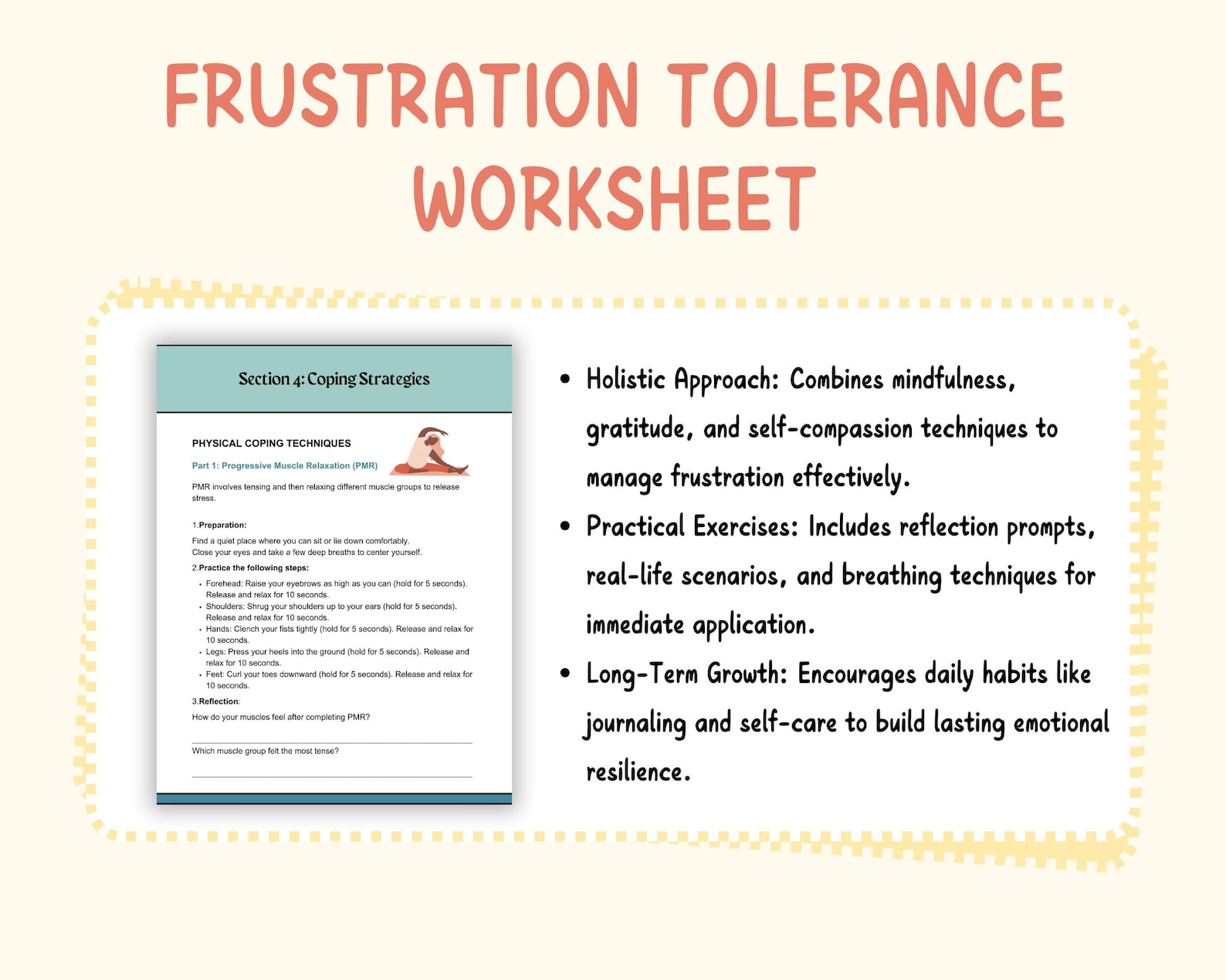 Frustration Tolerance Workbook for Kids: Emotional Regulation (digital ...