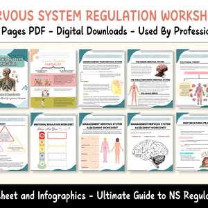 Nervous System Regulation Workbook, Somatic Exercise Polyvagal Theory ...