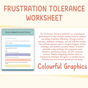 Frustration Tolerance Workbook for Kids: Emotional Regulation (digital ...