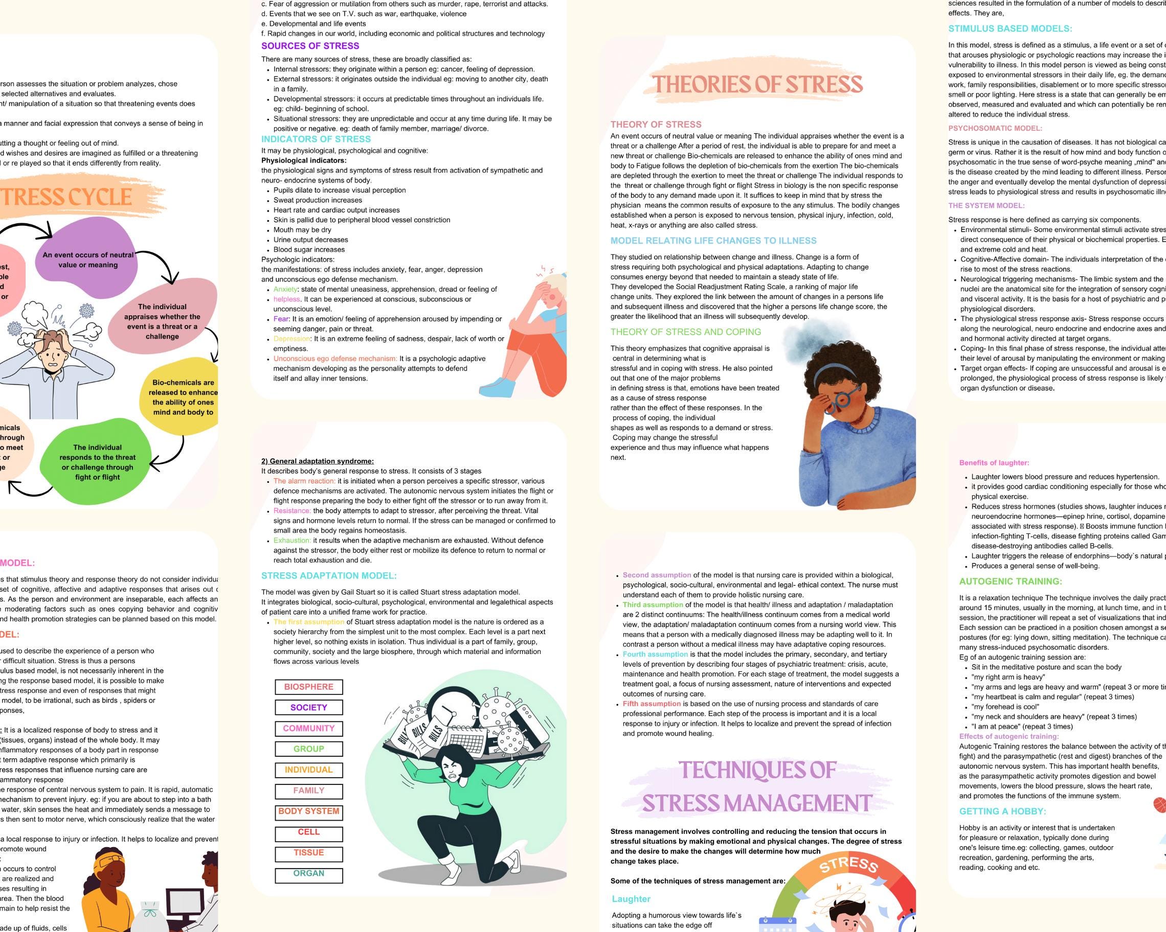 Stress Management Worksheets, Anxiety Worksheets, Stress Performance ...