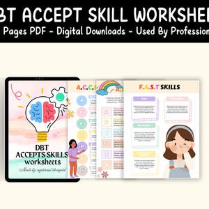 DBT ACCEPTS SKILLS Worksheets, Dbt Cheat Sheet, Dbt Skills, Dbt ...
