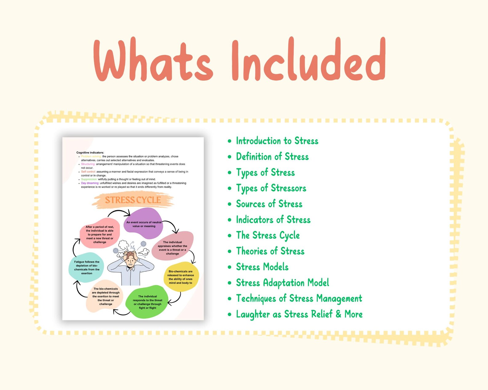 Stress Management Worksheets: Anxiety & Productivity Tools (digital ...