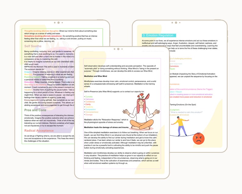 DBT MEGA BUNDLE, Dbt Skills, Dbt Workbook, Therapy Worksheet ...