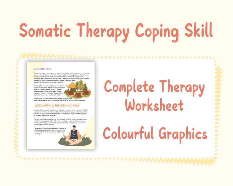 Somatic Therapy Coping Skills Flashcards: Nervous System Regulation ...