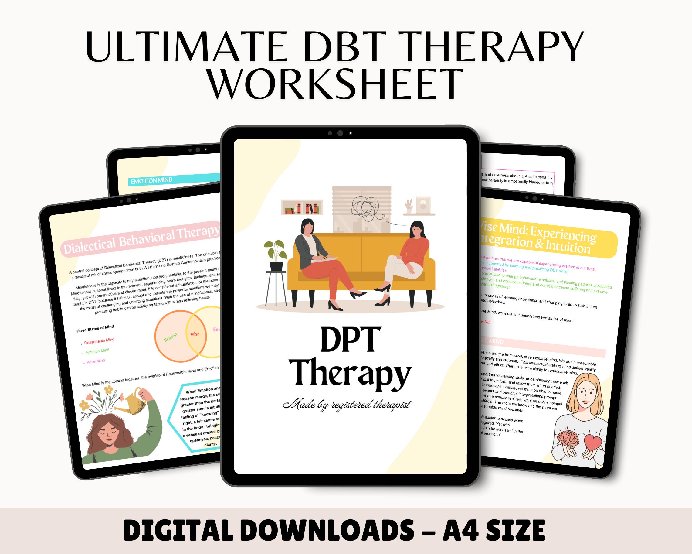 DBT MEGA BUNDLE, Dbt Skills, Dbt Workbook, Therapy Worksheet ...