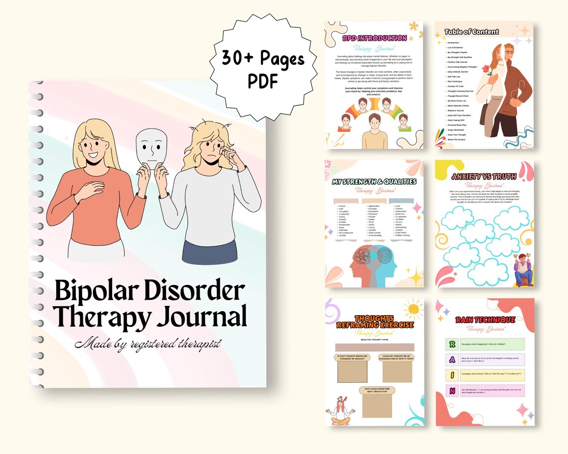 BPD Worksheets Bundle, DBT Therapy Resource, Borderline Personality ...